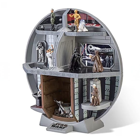 Star Wars | Toys | Star Wars Death Star Diorama With 7 Classic Scenes ...